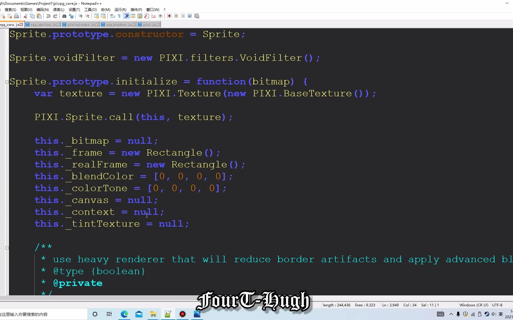 【水视频】聊一聊rpg maker mv原始脚本rpg_core.js中的Sprite()函数