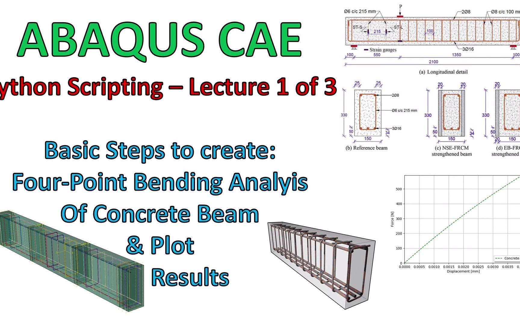 Abaqus Python Scripting 01_03 - Beginner Tutorial - 4PB of Concrete ...