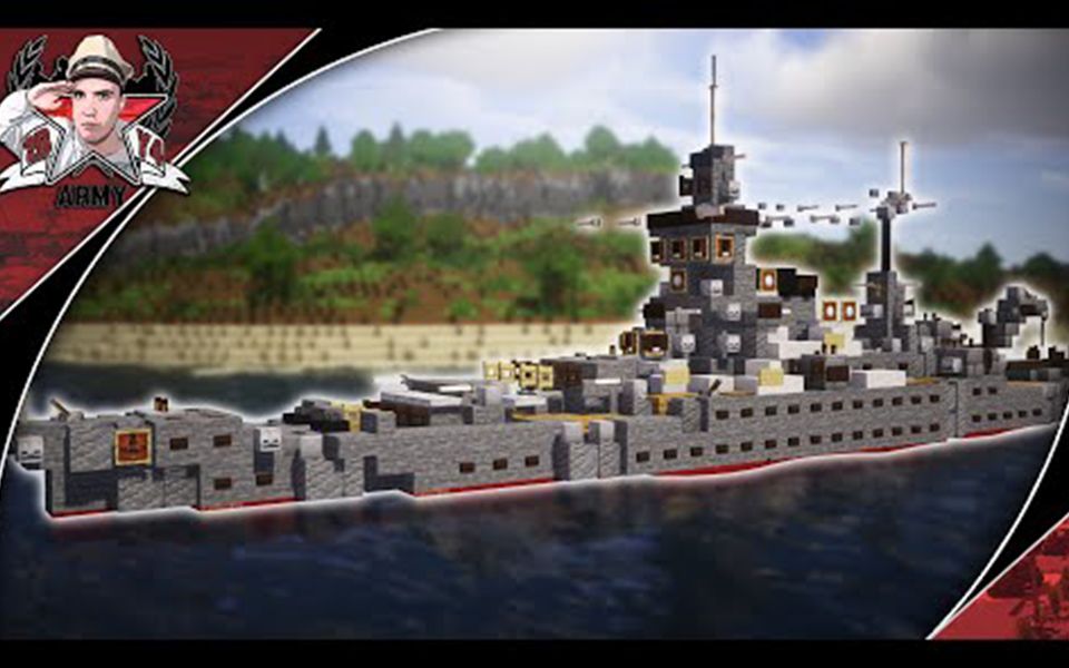 【GARRETT2BY4】Minecraft我的世界 第二次世界大战WW2法国战舰...