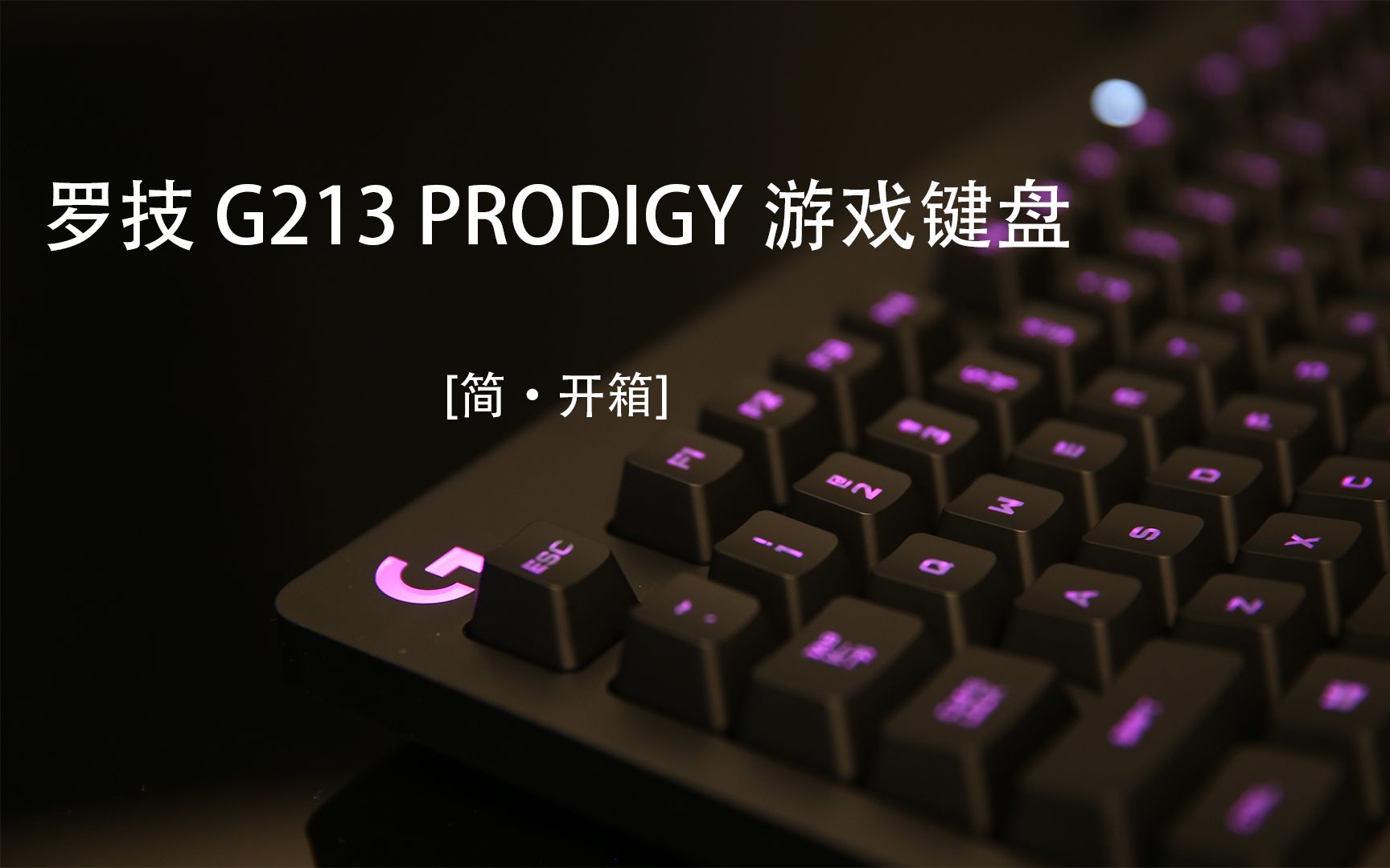 [简·开箱] 罗技 G213 PRODIGY 游戏键盘——外设天下