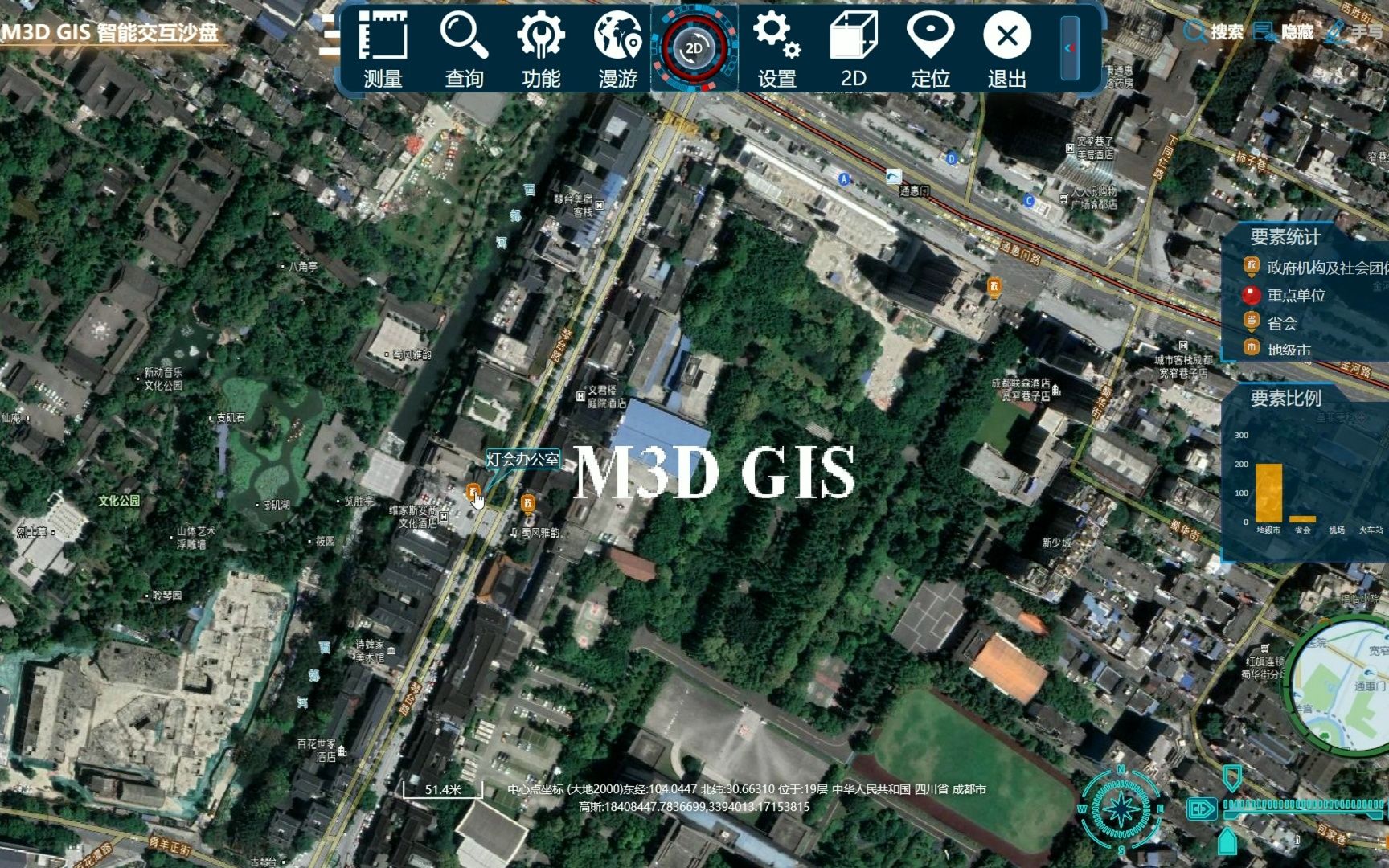 M3DGIS 多点触摸三维电子沙盘可视化交互地理信息系统 地图切换