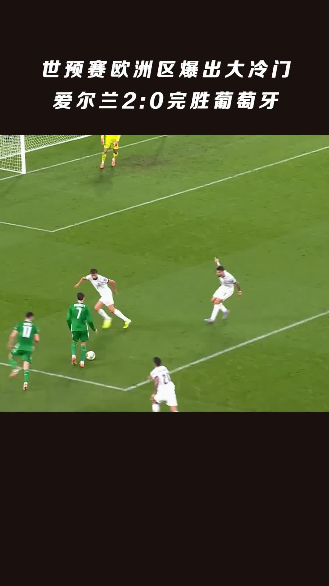...世预赛欧洲区爆出大冷门,C罗染红离场 #C罗 #葡萄牙 #世界杯 #爱尔兰