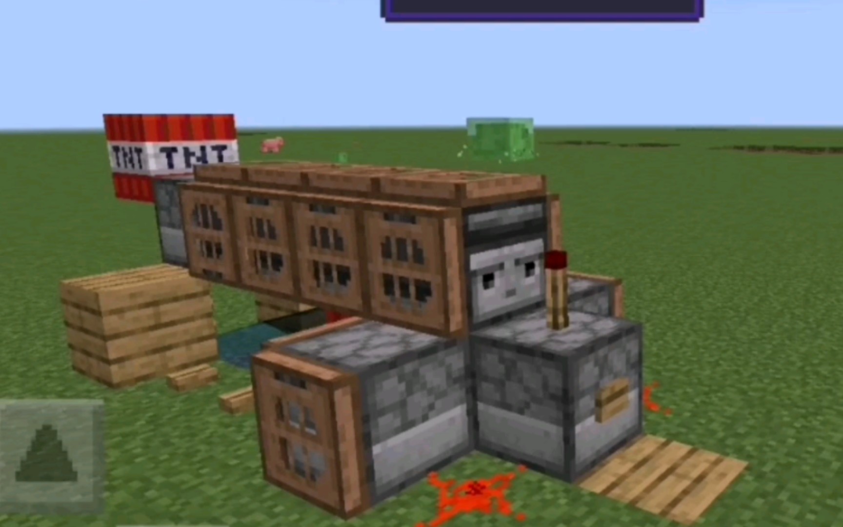 小型城墙炮(威力较小,偏建筑)_我的世界_演示