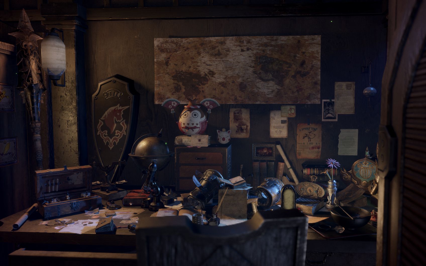 【最终幻想FF14】真·装修/毕业设计自制CG【3D场景建模+材质+...