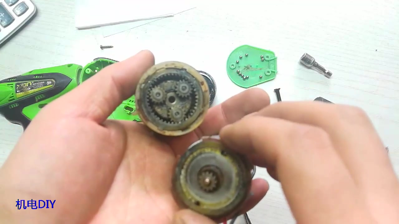 电动工具拆解系列,锂电钻的内部结构