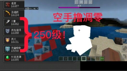 我的世界effect指令、250级的力量?空手秒调灵?