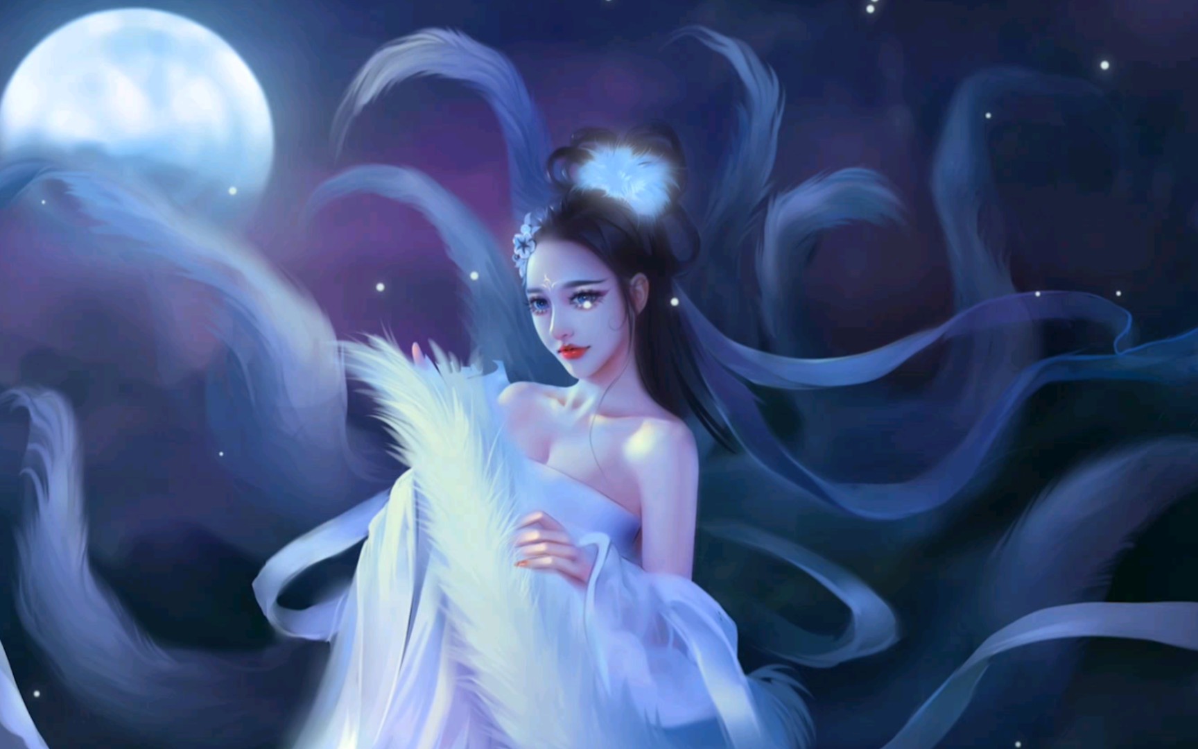 【动态壁纸分享】九尾狐,与画师合作