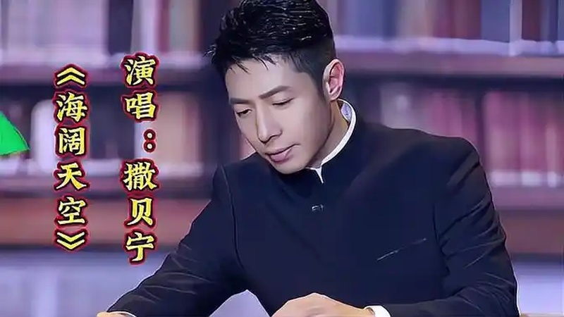 撒贝宁不愧是央视主持人 多才多艺演唱《海阔天空》太精彩了
