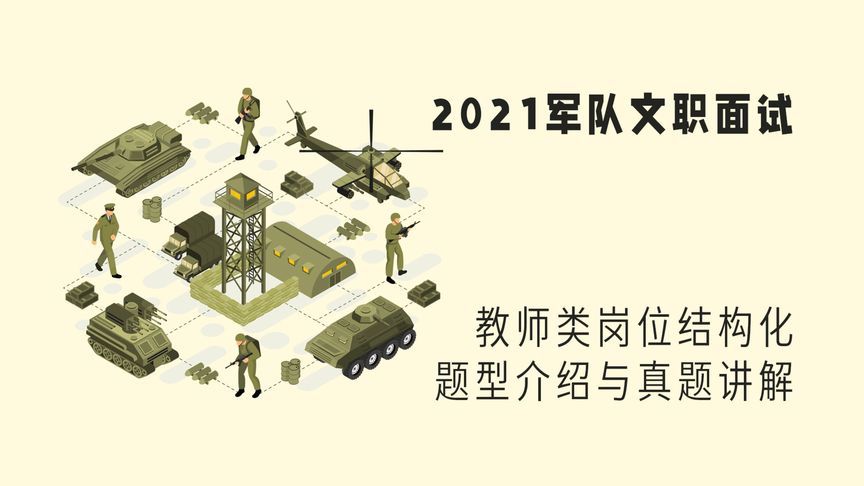 2021军队文职面试・教师类岗位结构化题型介绍与真题讲解