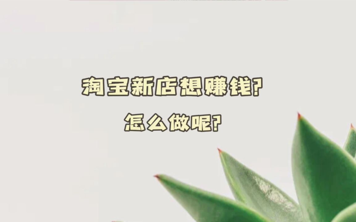 启中教育:淘宝店怎么做才能赚钱?