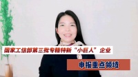 国家工信部第三批专精特新“小巨人”企业申报重点领域