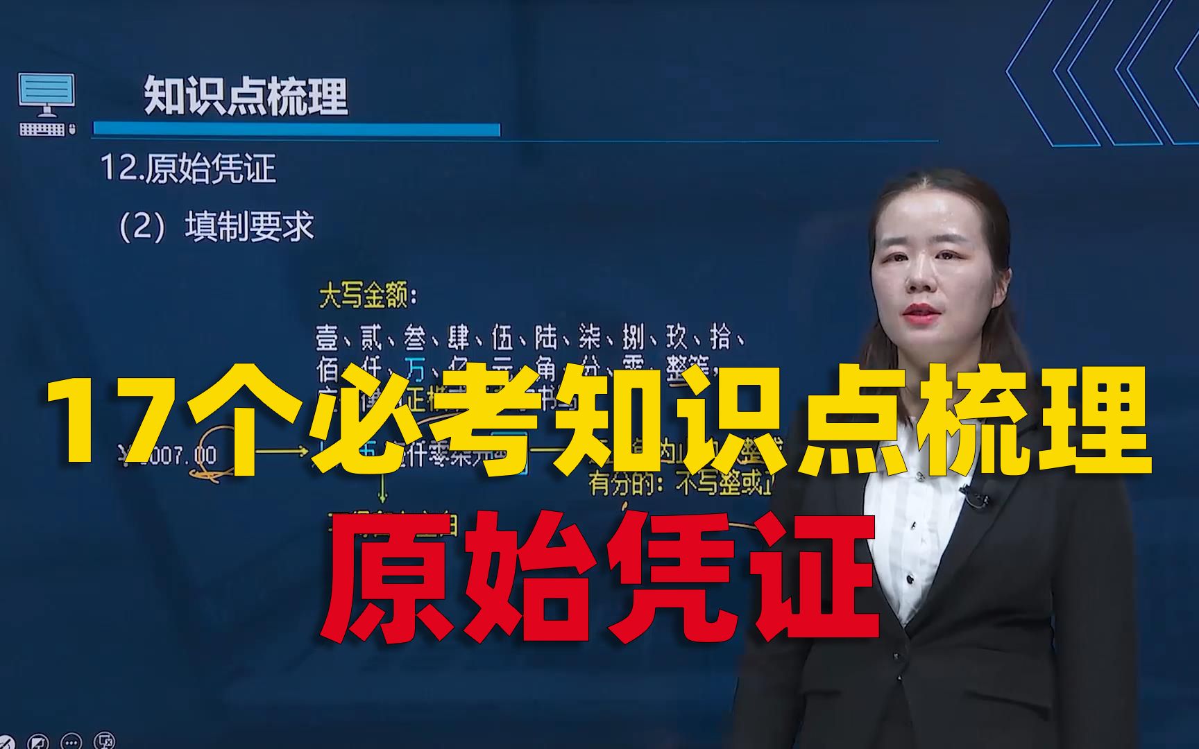 2022年初级会计重点考试内容梳理—原始凭证