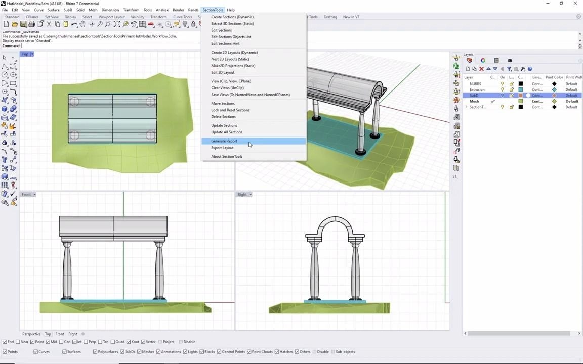 犀牛剖面SectionTools 使用流程