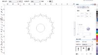 CDR5平面设计教程实战精通案例第7章11集 立体化倾斜—齿轮