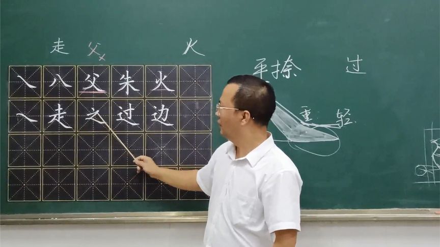 张谡鹏老师硬笔楷书教学课堂实录(平捺书写方法详解)