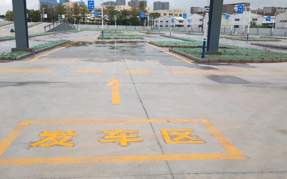 中山市东区东祥小型汽车科目二考场,二号车道实地拍摄视频