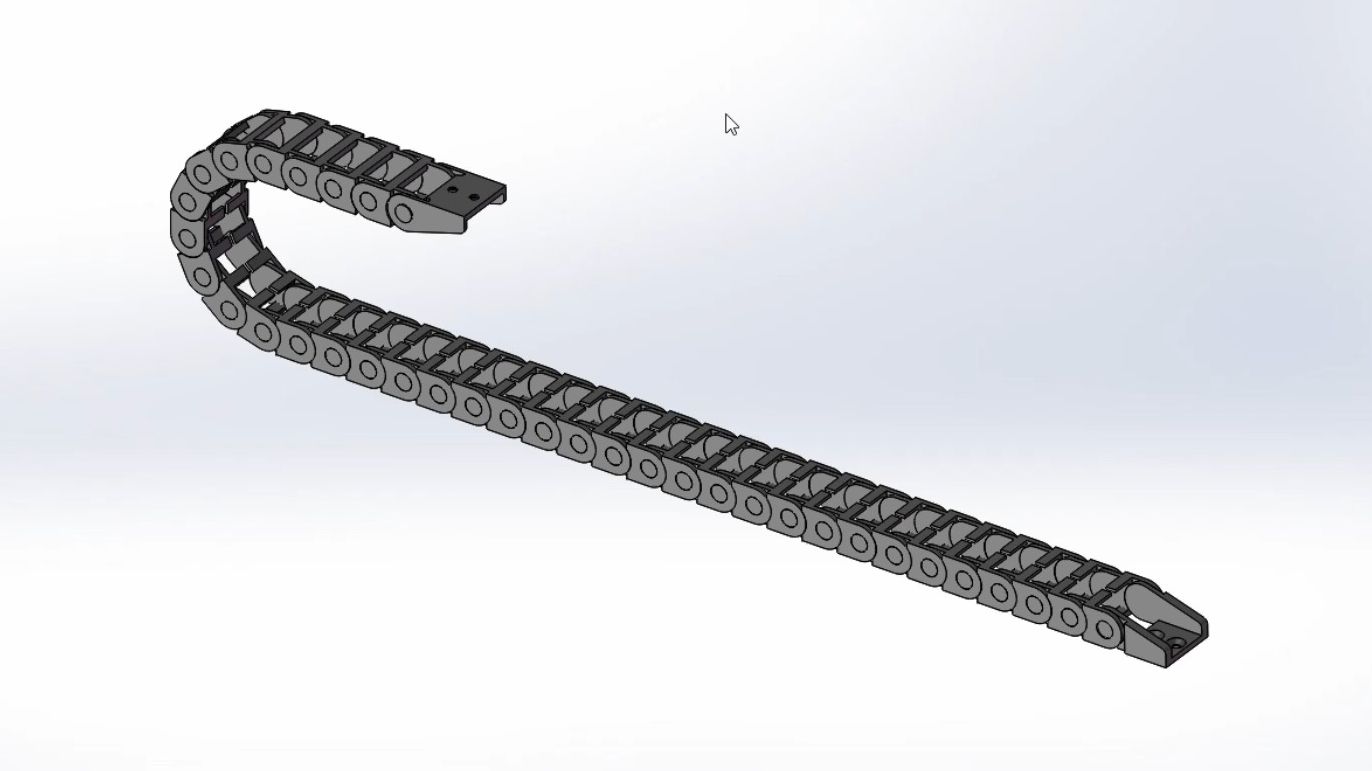 SolidWorks中拖链如何实现快速装配与调用?