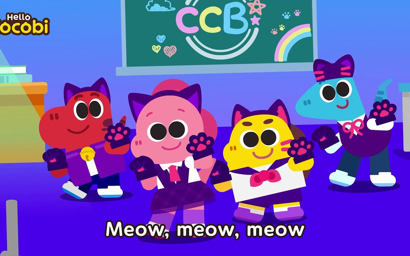 可可贝Cocobi英语儿歌动画系列 Cool Cat 酷猫 !