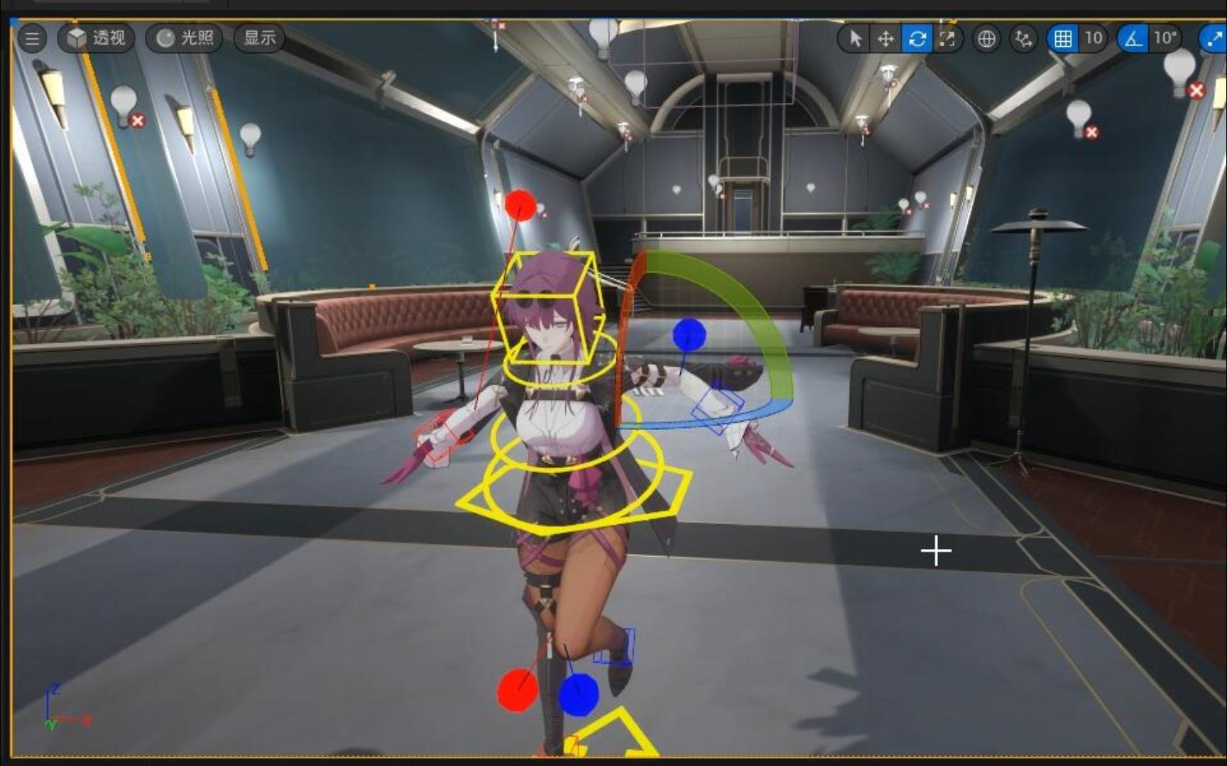 ...卡通渲染系列一18.卡芙卡MMD模型编写ControlRig四肢躯干头部部分