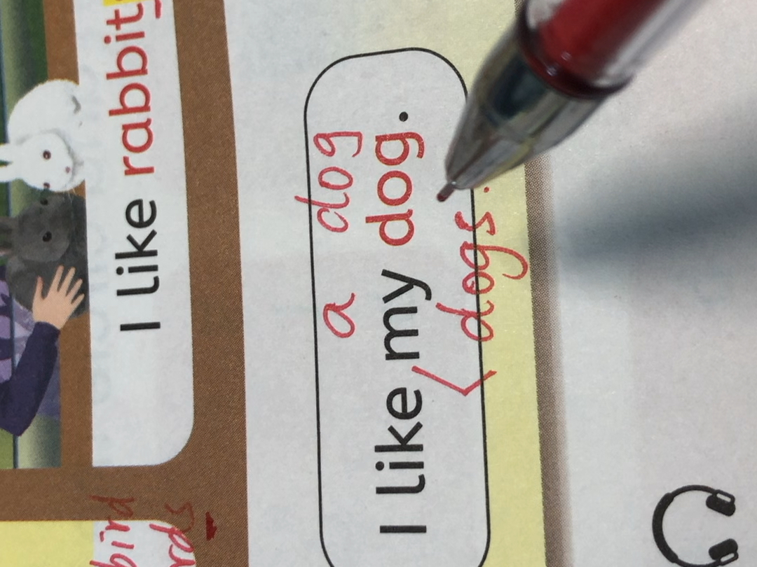 ...2 p26-30,重点关注可数名词的单数和复数,小写字母i l k j 的小勾勾问题