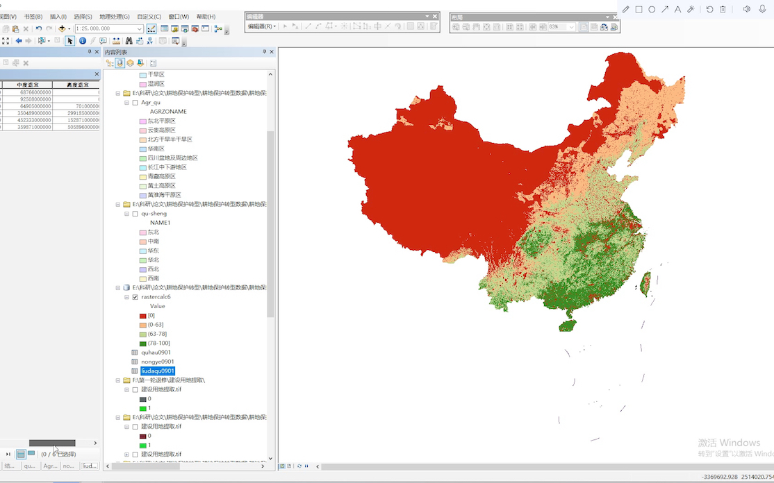 ArcGIS 面积制表工具