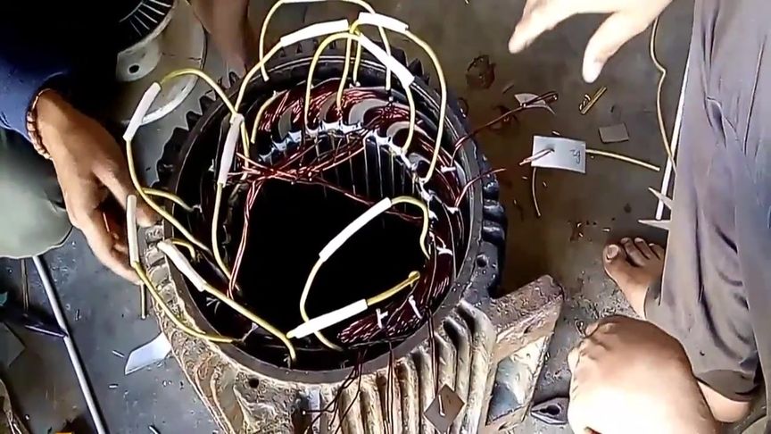 电机手工绕线连接技术!