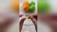 111集1段毛线编织针织钩针编织钥匙扣包包挂件制作教程分享如需要...
