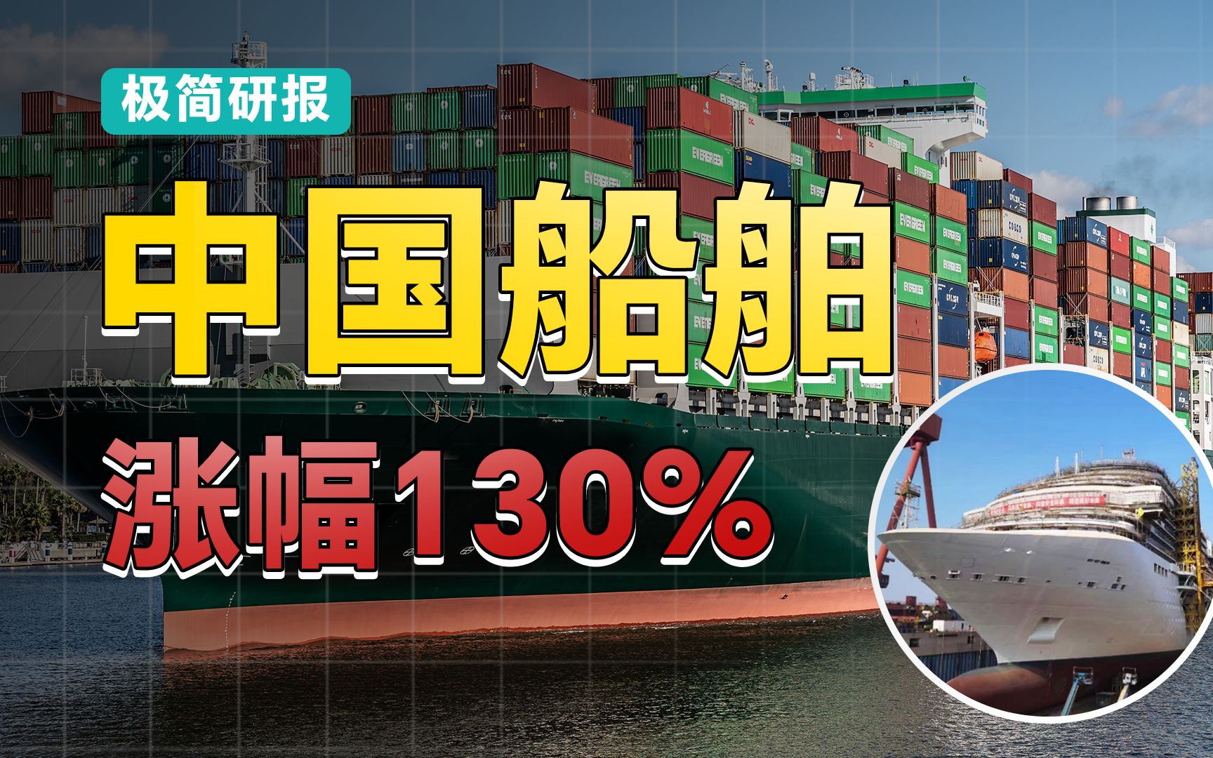 中国造船业订单飞涨,7分钟讲懂船舶周期!你上船了吗?【极简研报】