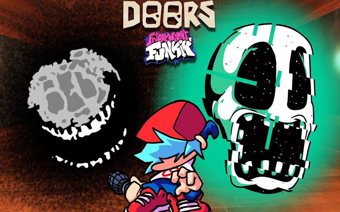 ... Rush来了! 快躲到柜子里! FNF优质Roblox恐怖模组! 放克周五之夜