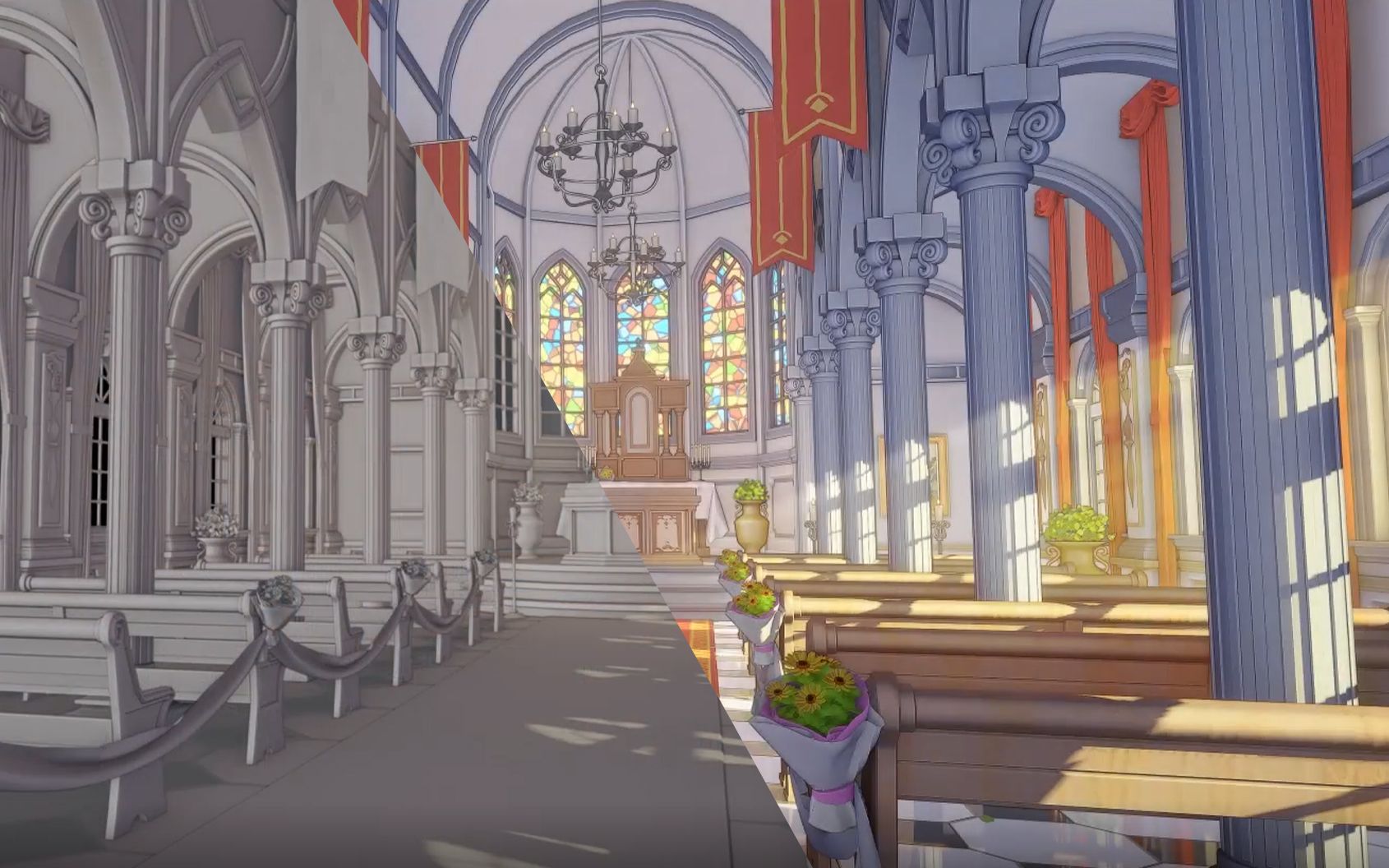 【Blender三渲二】如何做出一个唯美的场景?二次元风格场景渲染教程