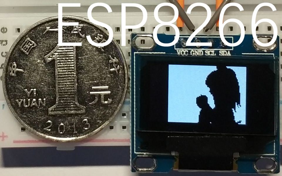 Wi-Fi模块驱动迷你OLED屏播放Bad Apple!