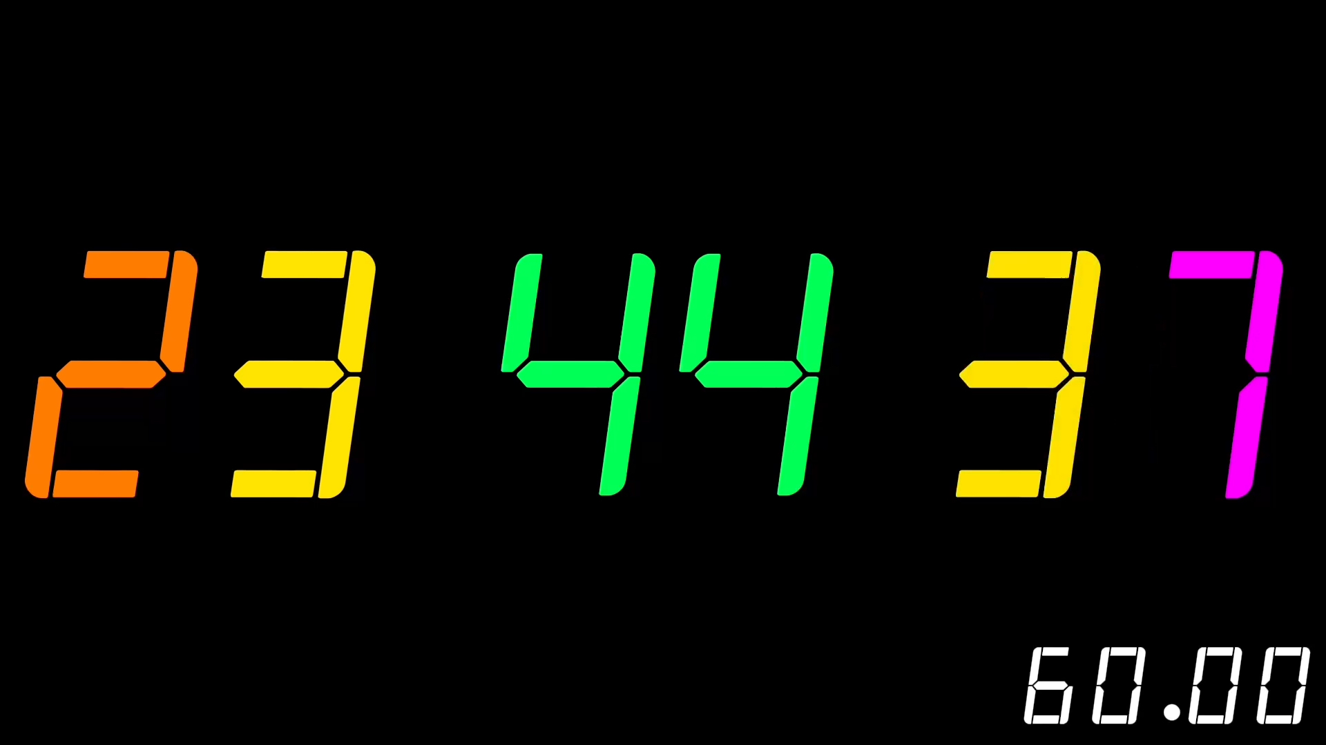 24小时倒计时但从1倍速到6000倍速