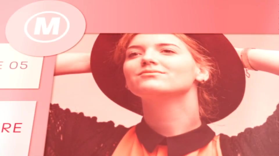 【Pr素材】Pr模板 时尚介绍幻灯片 1分钟7秒