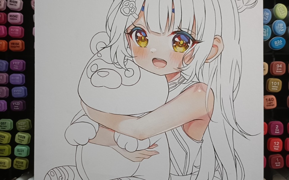 【马克笔手绘】动漫肤色,全身