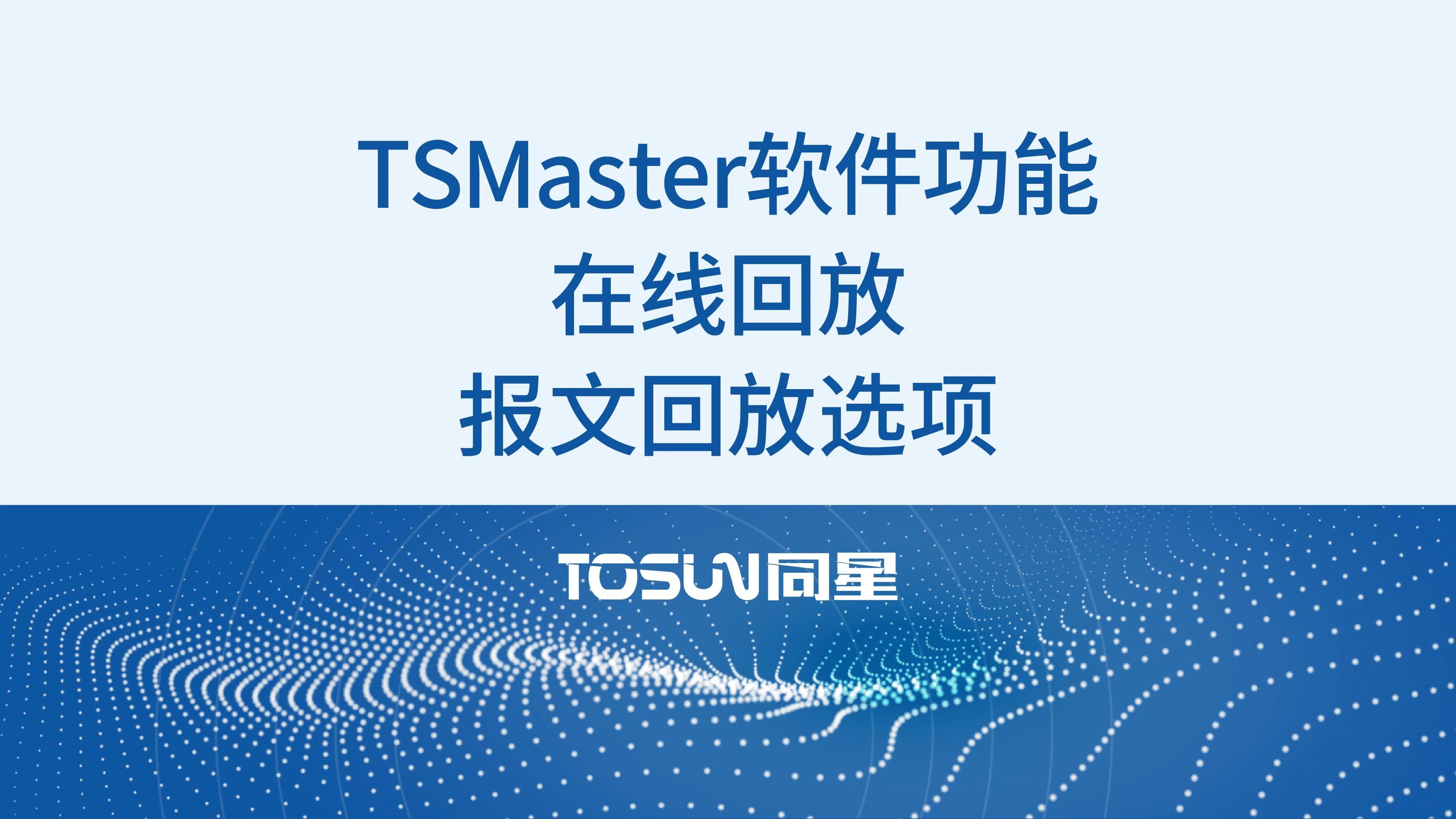 TSMaster软件功能——报文回放选项
