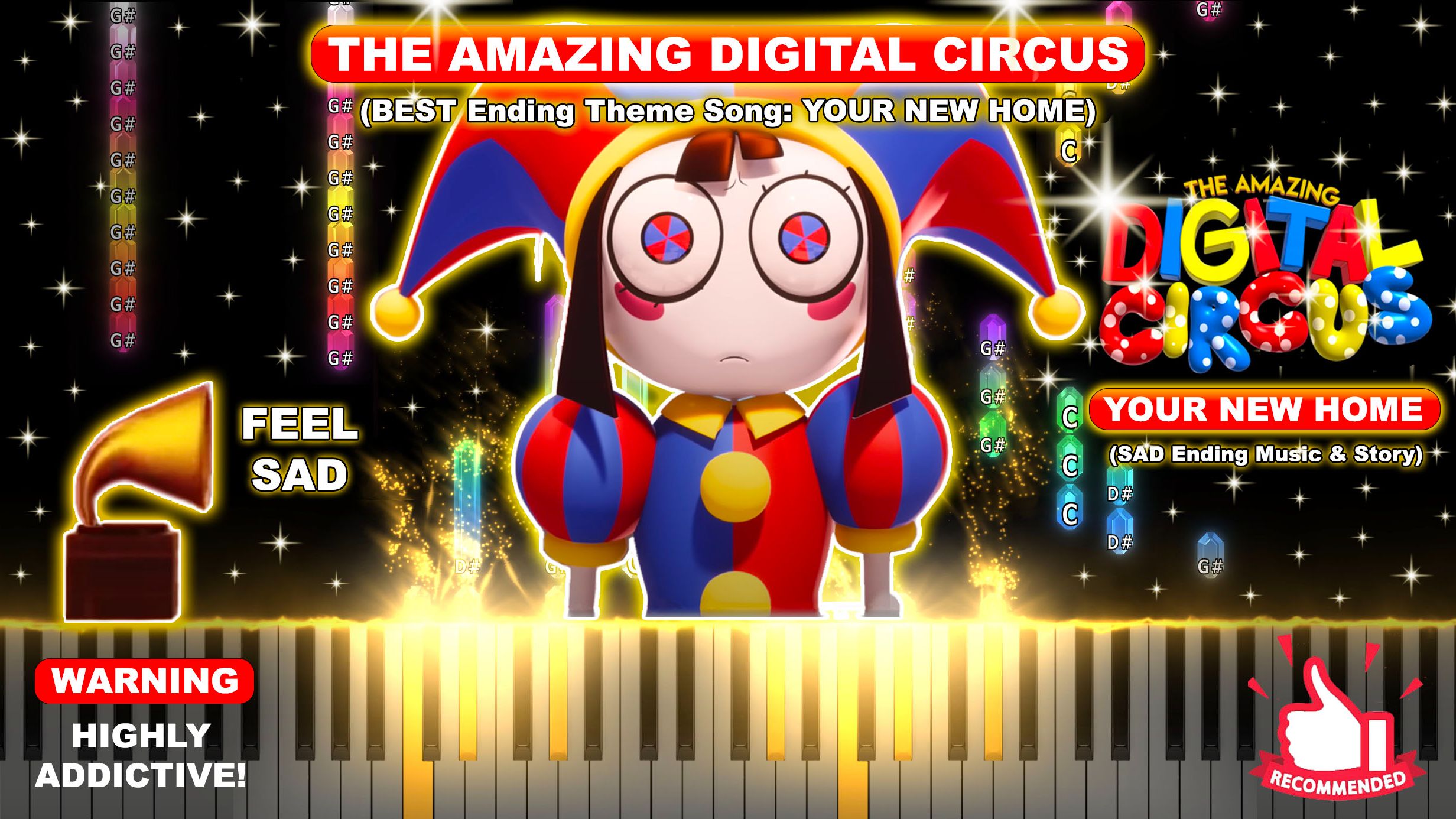...钢琴教学 TADC: Your New Home 帕姆尼 英文中文歌 音乐 Circus bgm