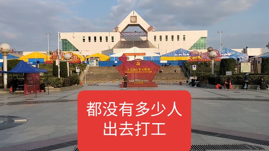 江西吉安,火车站,都没多少人出去打工,等疫情好转在出去打工了