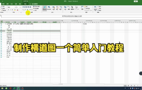 project  制作横道图的一个简单入门教程