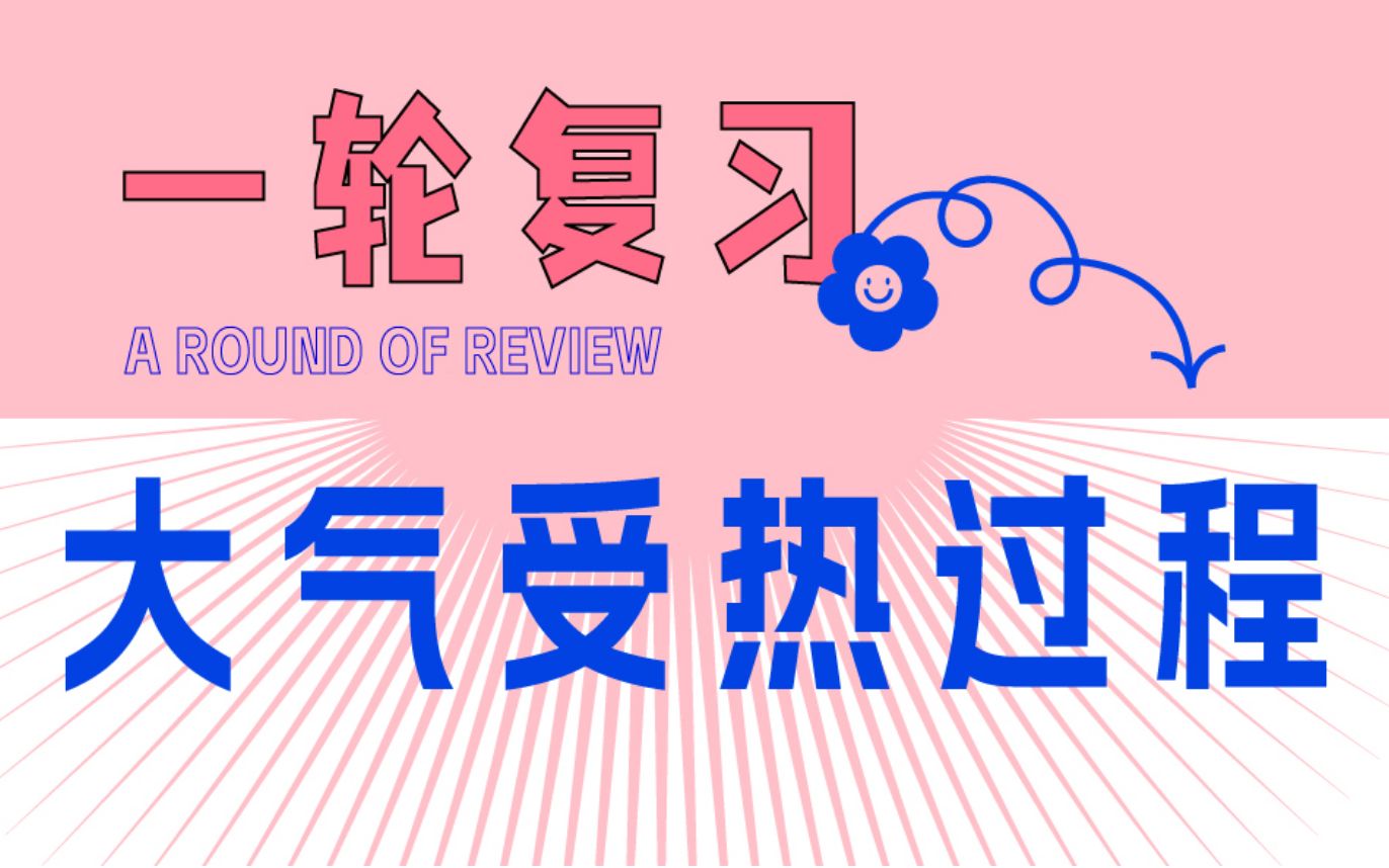 【一轮复习】大气受热过程!超详细讲解!看完就会