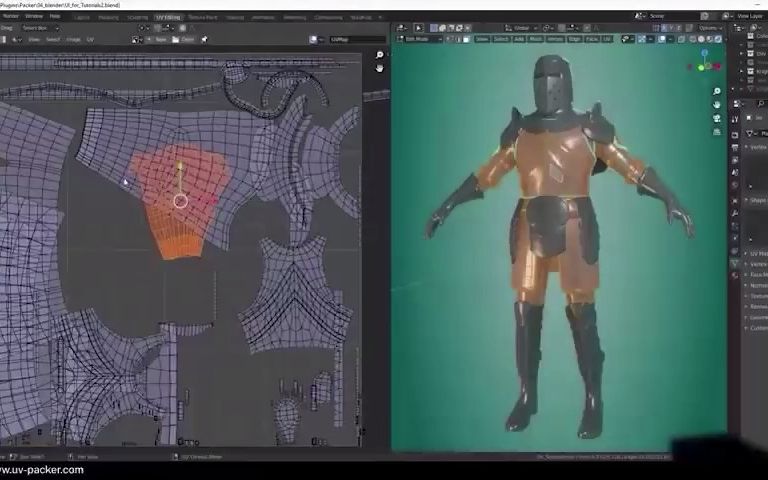 Blender插件-快速准确展UV插件