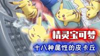 精灵宝可梦:18种属性的皮卡丘,你见过吗?