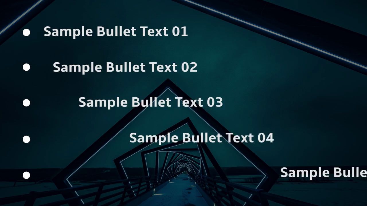 【免费】Pr列表字幕模板 电子公告栏横幅公布字幕动画子弹列表标题