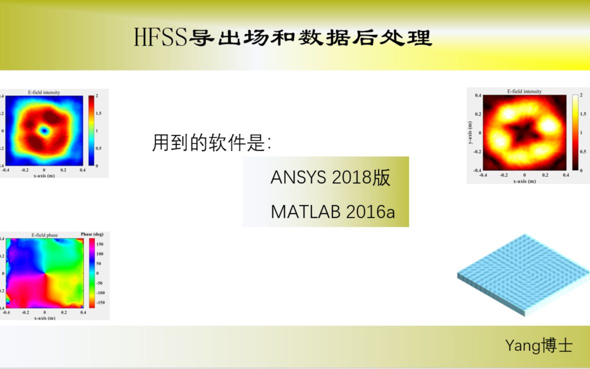 HFSS导出场和数据后处理_上