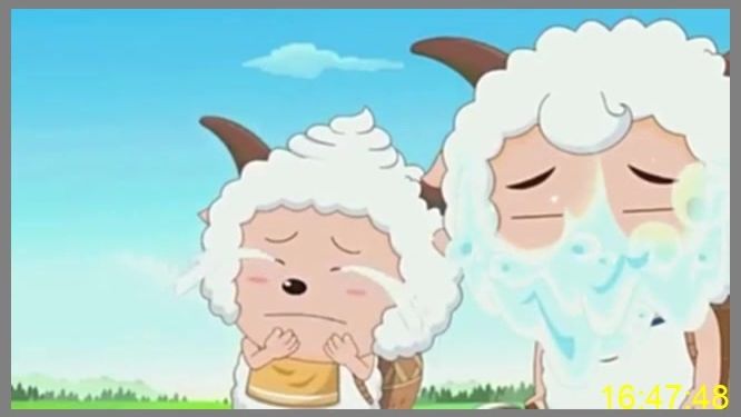 懒羊羊真是无论如何都不想洗澡，结果喜羊羊被水喷了