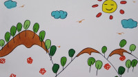 儿童简笔绘画大全,美丽的风景,看一看都有什么吧