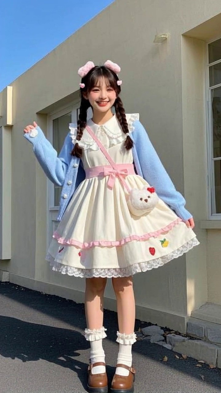 (主体运动)人物做比较简单舞蹈动作,手部在胸前跟随身体做着比心动作,...