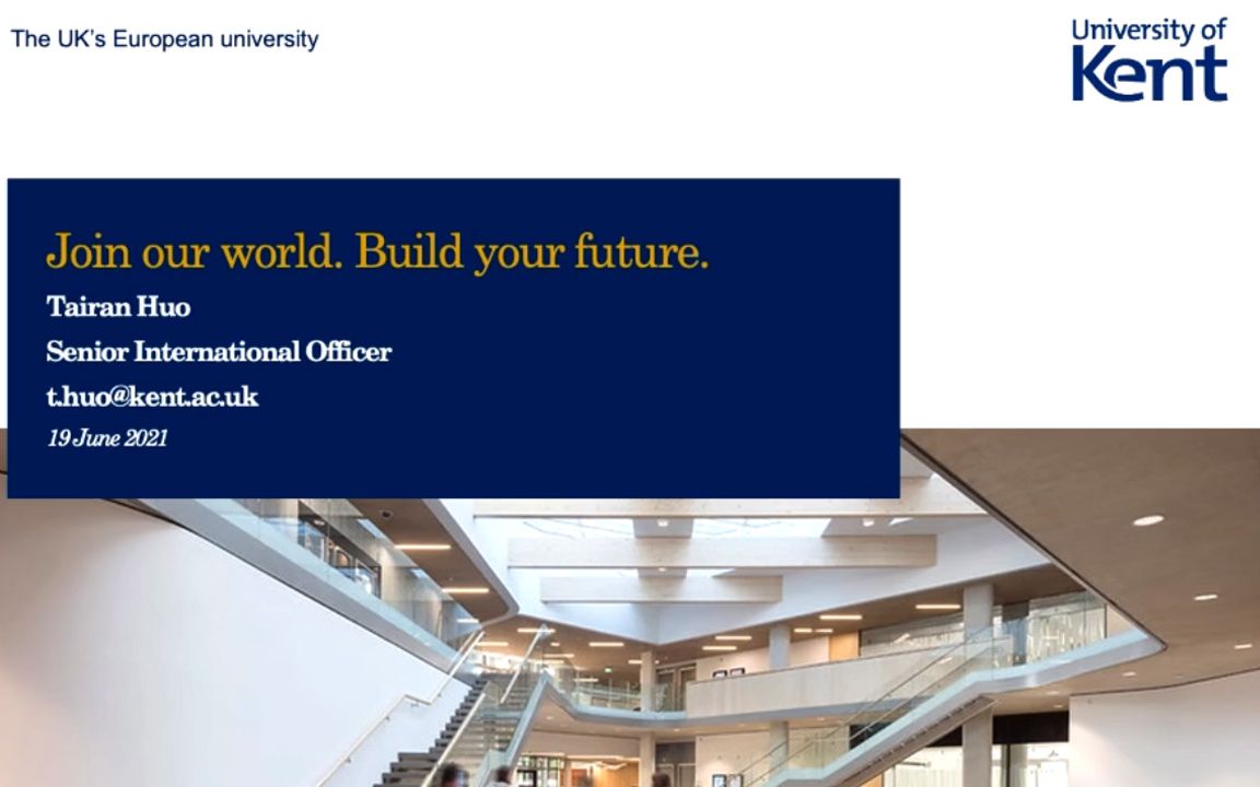 英国肯特大学欢迎你!