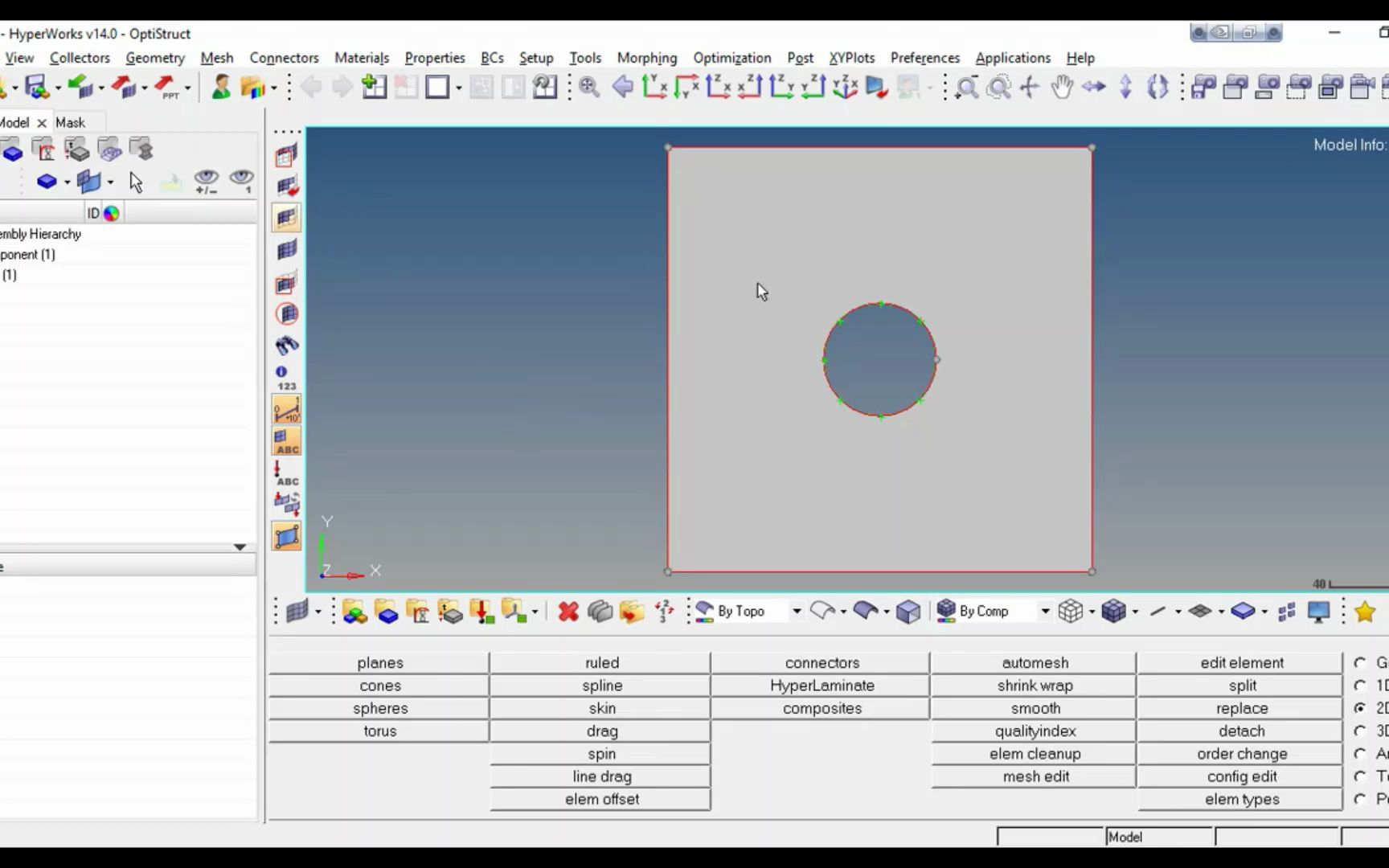 HyperMesh 2D网格划分_很全面_part1
