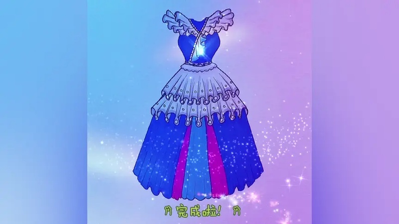 王默 的水礼服 简笔画 叶罗丽精灵梦 手绘 动漫 学生党