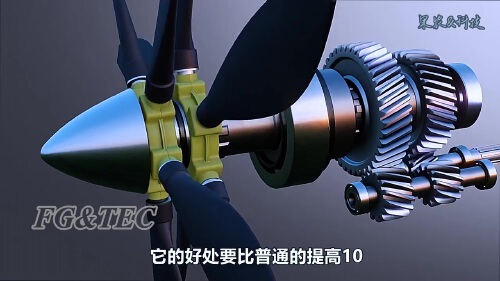 3D动画演示—同轴反向旋转螺旋桨